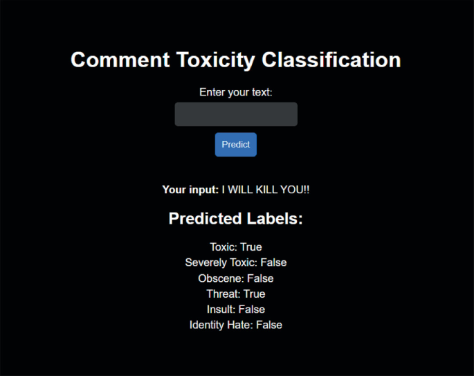 Tackling Online Harassment: A Neural Network-Based Toxic Comment Classifier | Springer Nature ...
