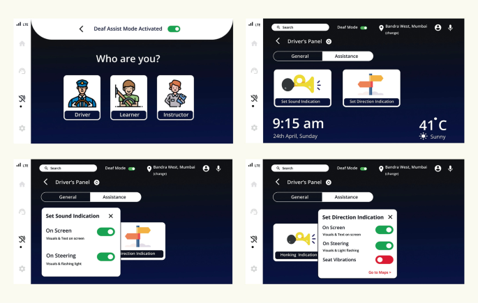 Empowering Deaf Drivers: Visual and Haptic Assistance for Accessible ...