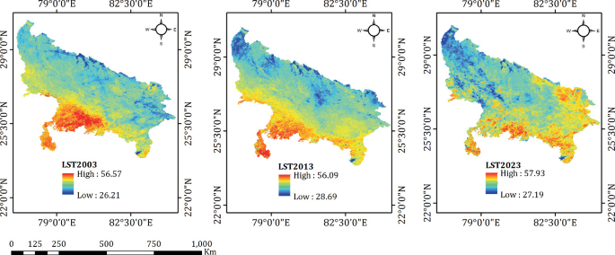 Temporal and Spatial Analysis of Land Surface Temperature (LST) and Its ...