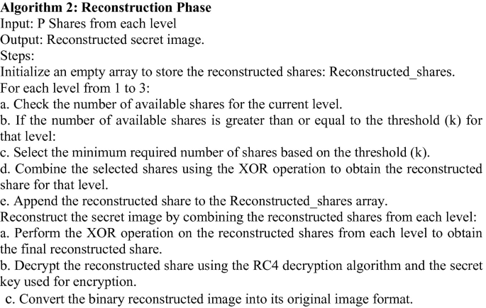 Proposed Multilevel Secret Images-Sharing Scheme | SpringerLink