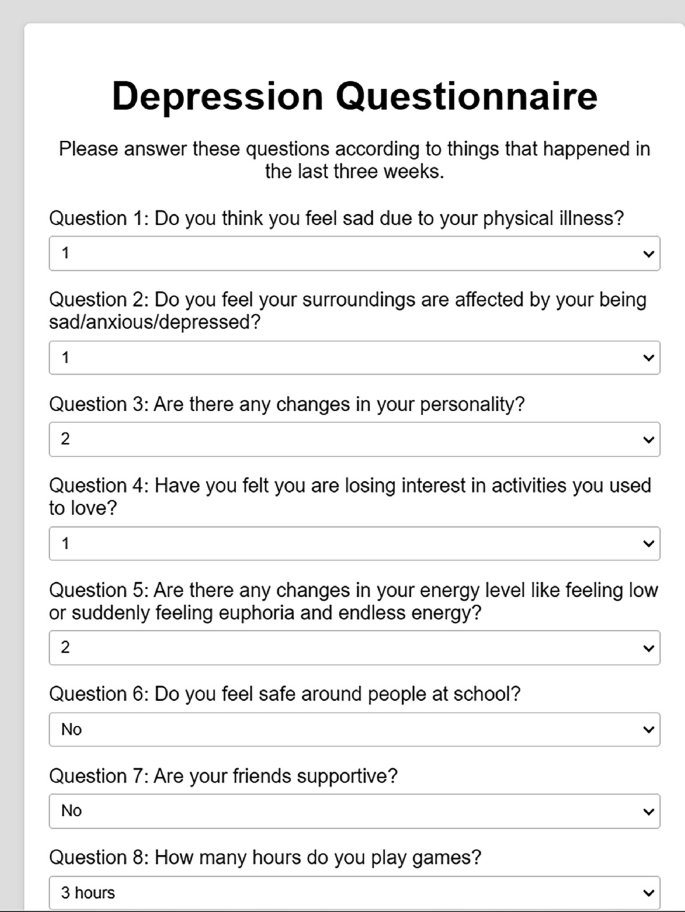 Depression Detection Using Linear Regression Model | SpringerLink