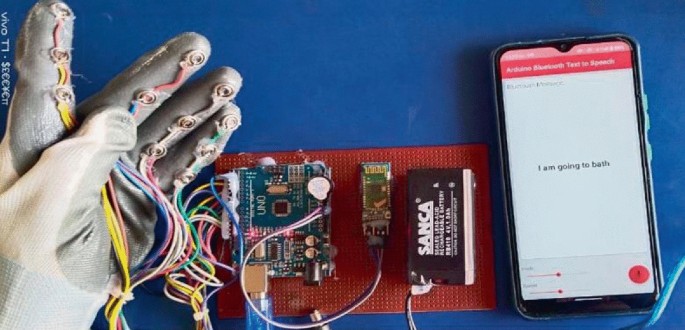 The Hand Glove Enabling Voice and Text Communication | SpringerLink
