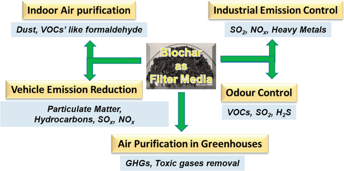 Biochar as a Filter Media for Air Pollution Control Systems | SpringerLink