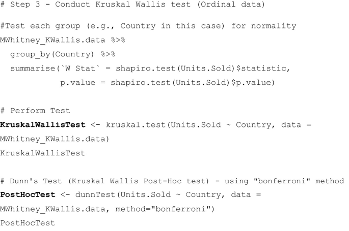 Mann–Whitney U Test and Kruskal–Wallis H Test Statistics in R ...