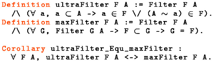 Formalization of the Filter Extension Principle (FEP) in Coq | SpringerLink