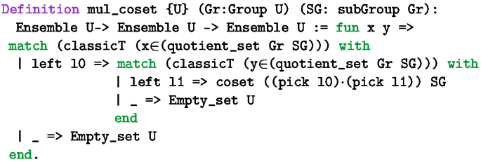 Lagrange’s Theorem in Group Theory: Formalization and Proof with Coq ...