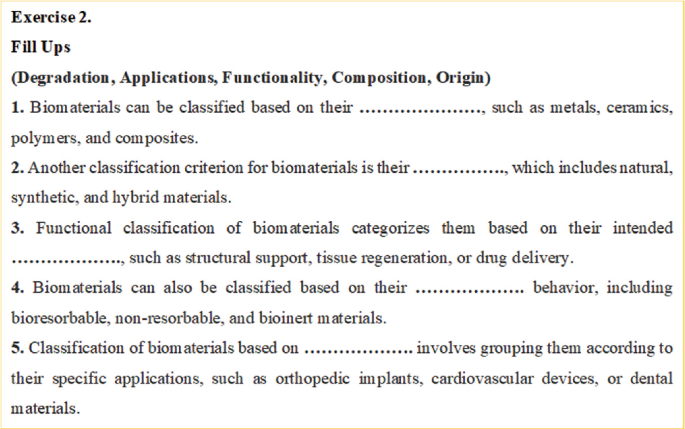 Fundamentals of Biomaterials | SpringerLink