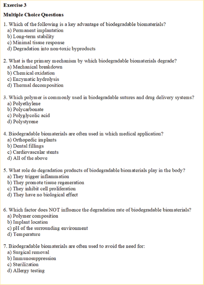 Biodegradable Biomaterials | SpringerLink