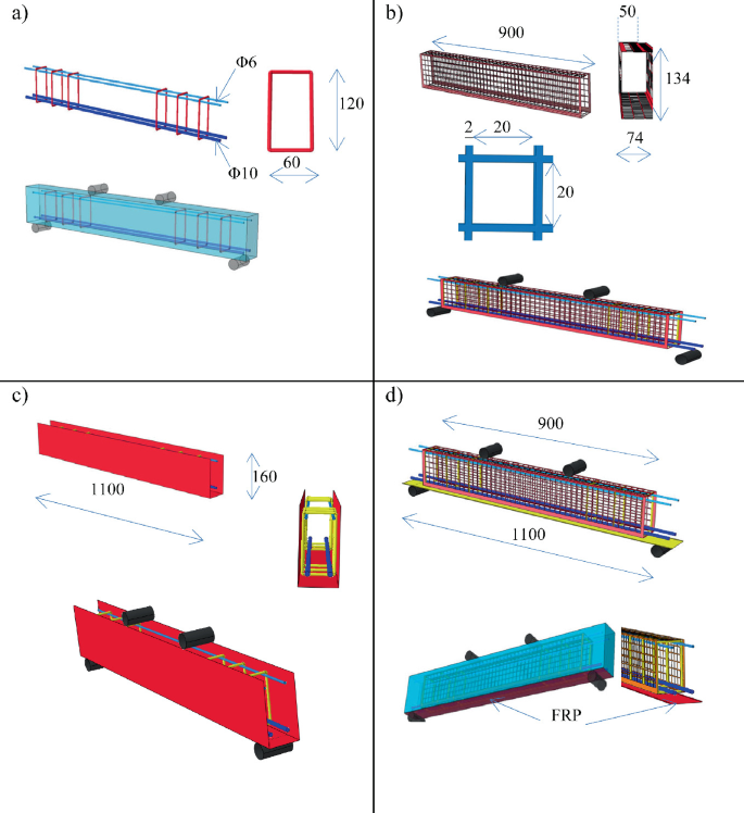 Numerical Study of a Concrete Beam with Hybrid Composite Material ...