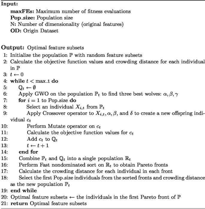 A Binary Multi-objective Grey Wolf Optimization for Feature Selection | SpringerLink