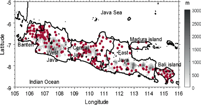 Climatology of Precipitation Diurnal Cycle Over Java and Bali Island from IMERG V06 and Rain ...