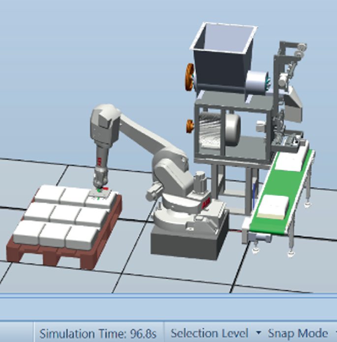 Design of Automatic Feed Packaging Machine with Robotic Arm | SpringerLink