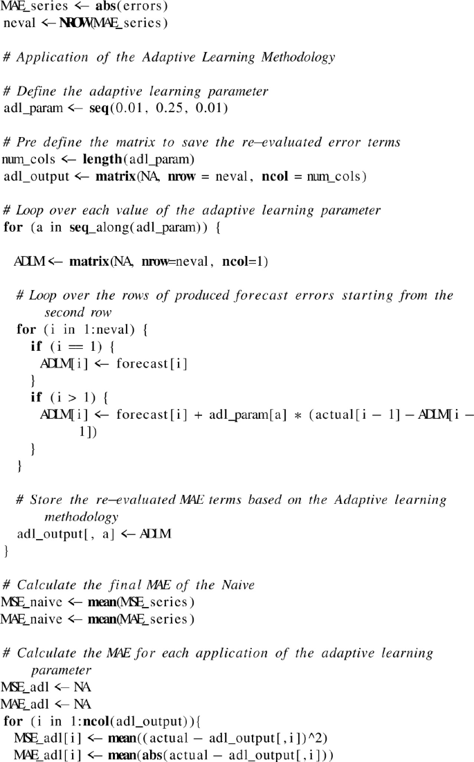 Adaptive Learning in Forecasting: Application to European Agricultural ...