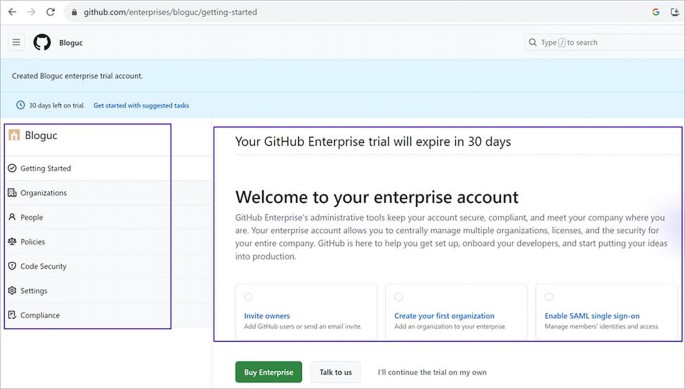 GitHub Enterprise Account and Organization Setup and Administration | SpringerLink