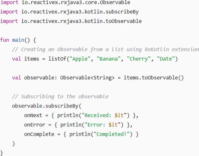 Kotlin Reactive Extension | SpringerLink