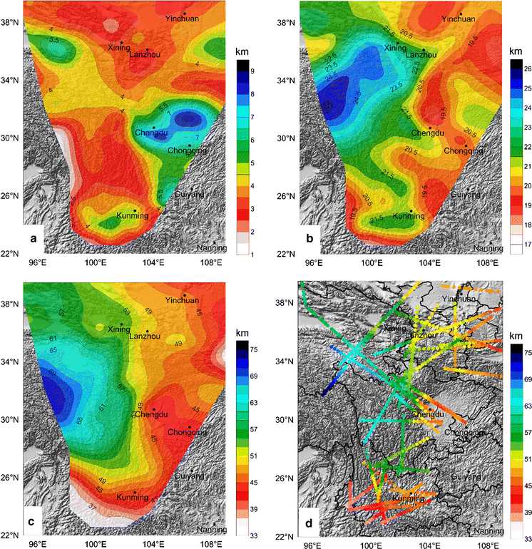 The Crustal Structure of the North–South Earthquake Belt in China ...
