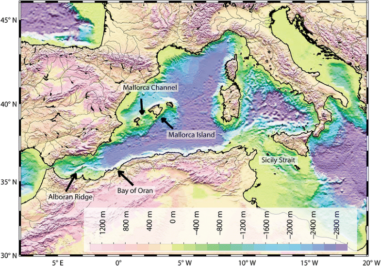 Erosion of continental margins in the Western Mediterranean due to sea ...