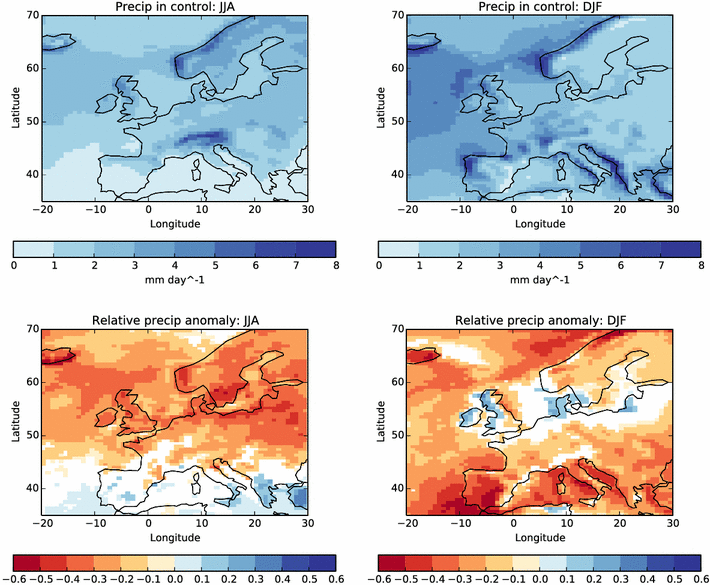 Global and European climate impacts of a slowdown of the AMOC in a high ...