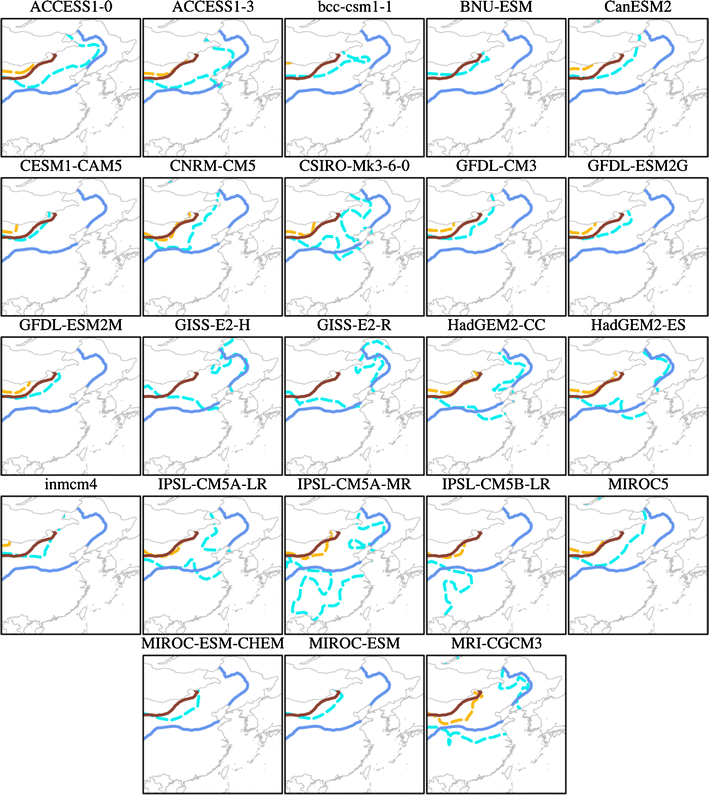 Changes of the transitional climate zone in East Asia: past and future ...