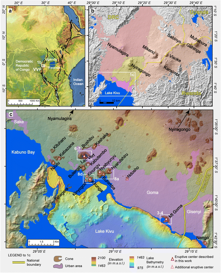 Holocene phreatomagmatic eruptions alongside the densely populated ...