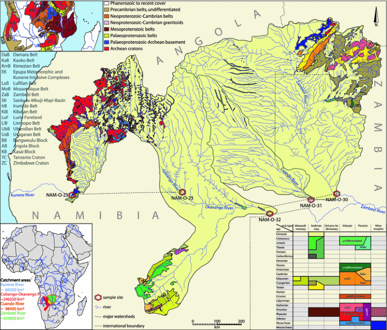 The provenance of northern Kalahari Basin sediments and growth history ...