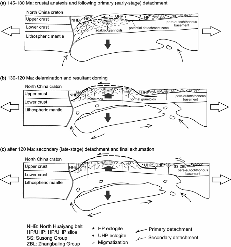 The early Cretaceous orogen-scale Dabieshan metamorphic core complex ...