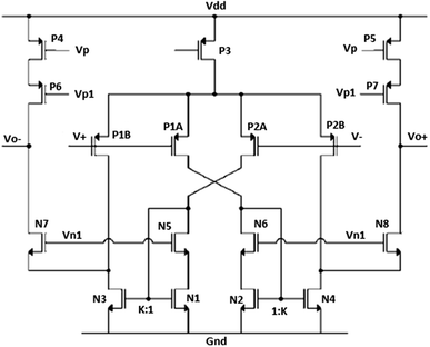 Design of a power efficient, high slew rate and gain boosted improved recycling folded cascode ...