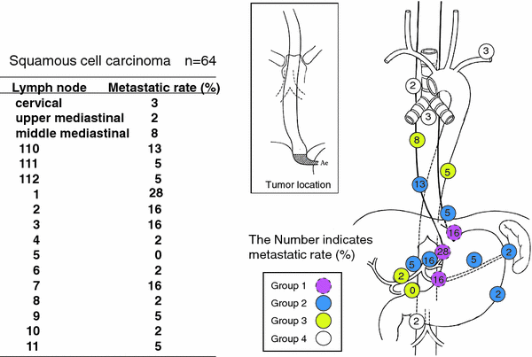 Lymph node metastasis from cancer of the esophagogastric junction, and ...