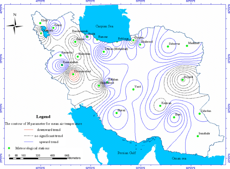 An investigation of the Iranian climatic changes by considering the precipitation, temperature ...