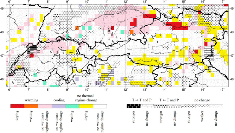 Climate and climate change in the Austrian–Swiss region of the European ...