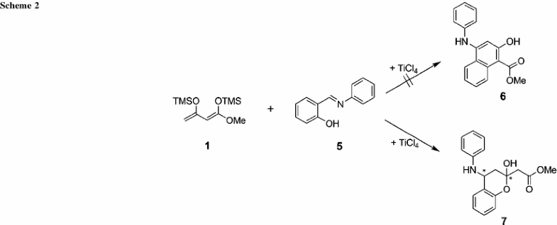 Synthesis of a functionalized chromane derivative via a TiCl4-mediated ...