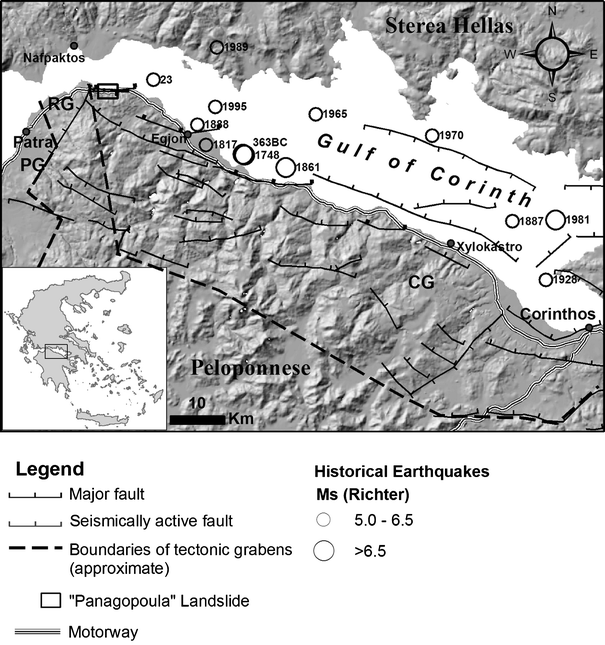 Landslide phenomena related to major fault tectonics: rift zone of ...