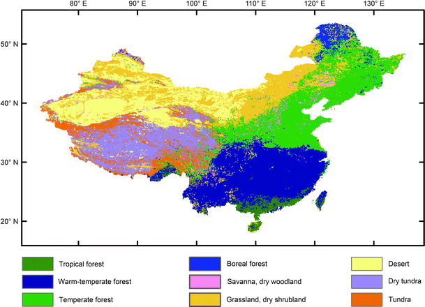Sensitivity of potential natural vegetation in China to projected ...