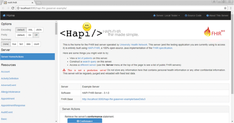 Learning HL7 FHIR Using the HAPI FHIR Server and Its Use in Medical ...