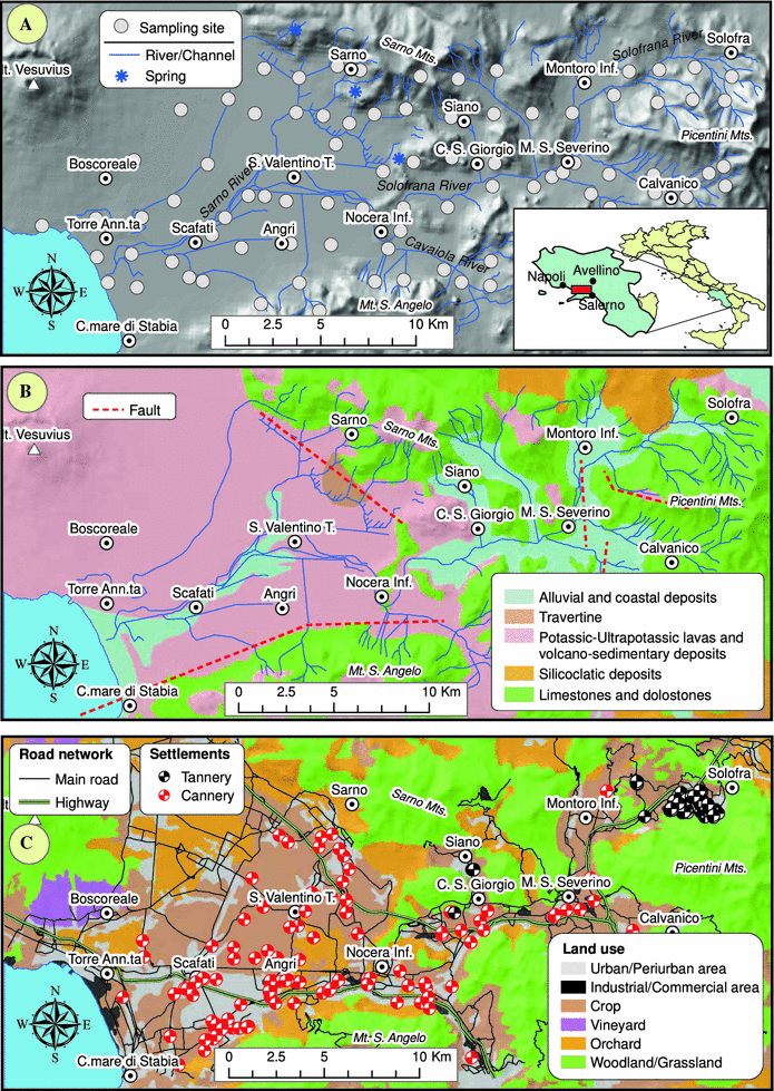 Assessment of the environmental conditions of the Sarno river basin ...