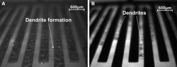 In situ optical inspection of electrochemical migration during THB ...