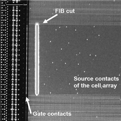 Failure localization with active and passive voltage contrast in FIB ...