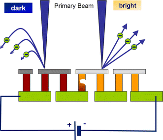Failure localization with active and passive voltage contrast in FIB ...