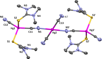 Crystal Structure of a Trinuclear Mercury(II) Cyanide Complex of ...