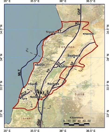 Re-evaluation and updating of the seismic hazard of Lebanon | SpringerLink