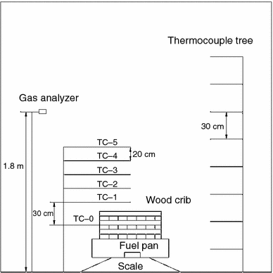 Experimental study on the characteristics of wood crib fire in a ...