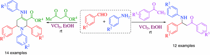 VCl3 catalyzed imine-based multicomponent reactions for the facile ...