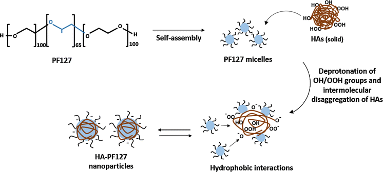 The interactions between humic acids and Pluronic F127 produce ...