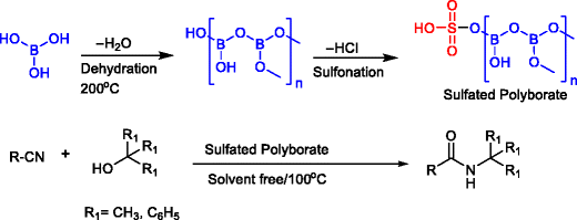 Sulfated polyborate: A mild, efficient catalyst for synthesis of N-tert ...