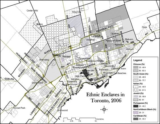 Evolution of Ethnic Enclaves in the Toronto Metropolitan Area, 2001 ...