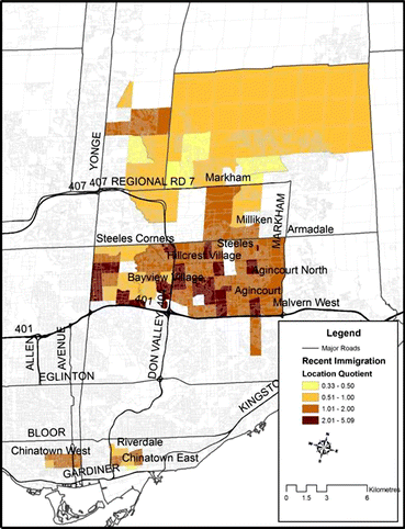 Evolution of Ethnic Enclaves in the Toronto Metropolitan Area, 2001 ...