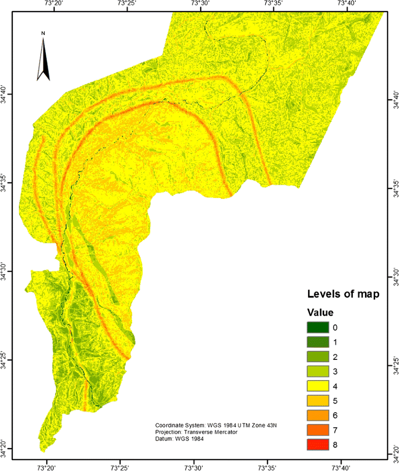 Landslide susceptibility mapping using GIS and weighted overlay method: a case study from NW ...
