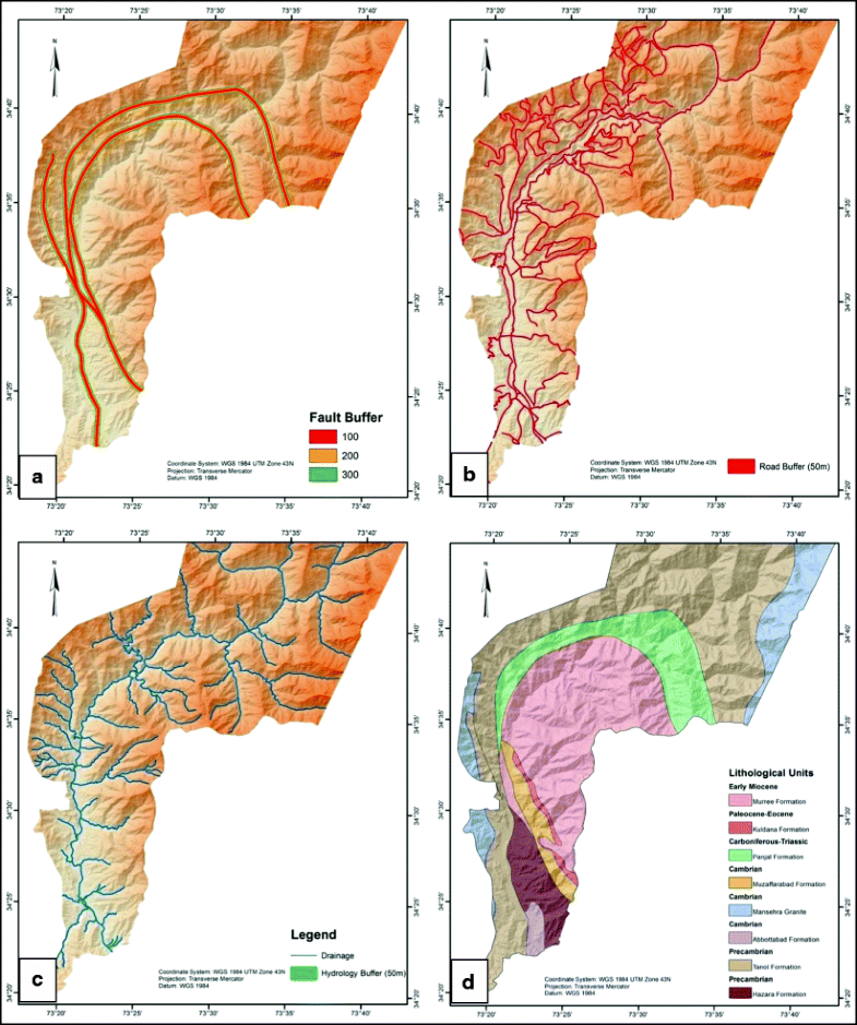 Landslide susceptibility mapping using GIS and weighted overlay method: a case study from NW ...