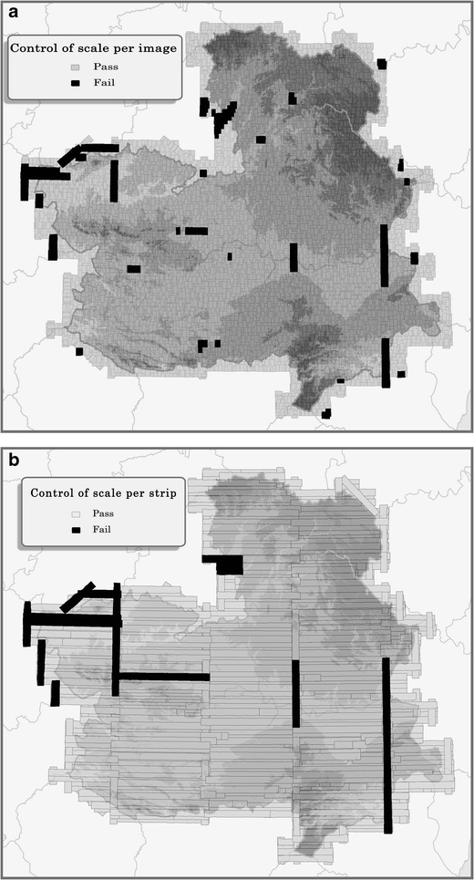Analysis of the ground sample distance on large photogrammetric surveys ...
