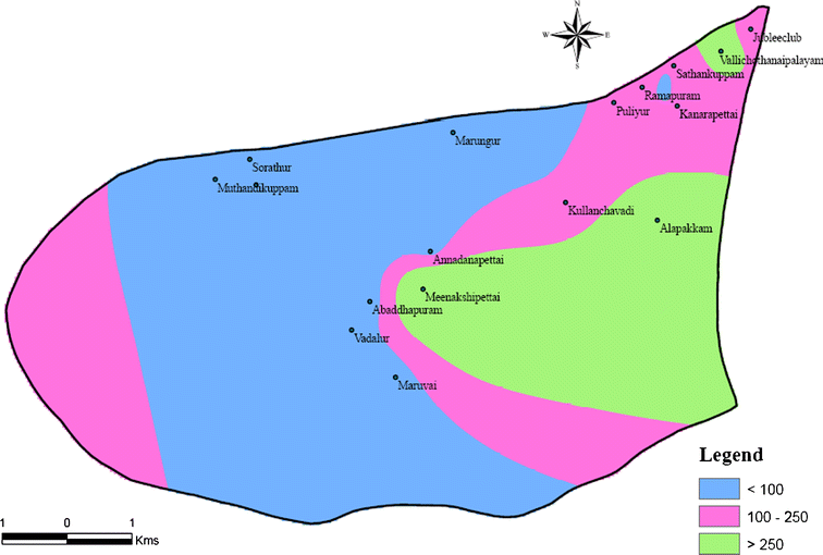 Ground Water Quality Maps of Paravanar River Sub Basin, Cuddalore ...